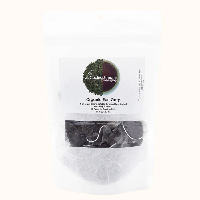 ORGANIC EARL GREY – BAG OF 15 PYRAMID TEA BAGS - Wholesale